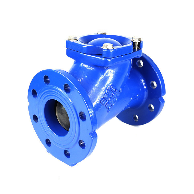 Bundor Flanged Swing Check Valve Metal Ball PN10 Float Type Check Valve