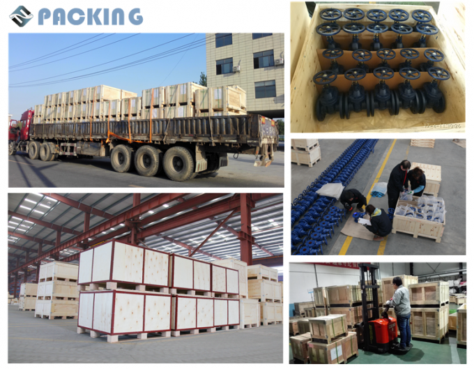 High Temperature Ductile Iron Gate Valve QT400 QT450 Elastic Seat Gate ...