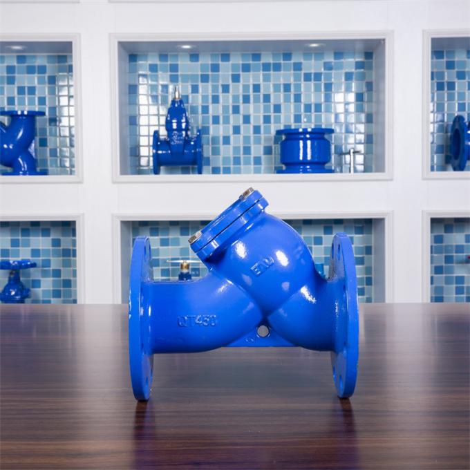 GGG50 Ductile Iron Y Strainer Drain Filter DN150 Flange Sewage Treatment